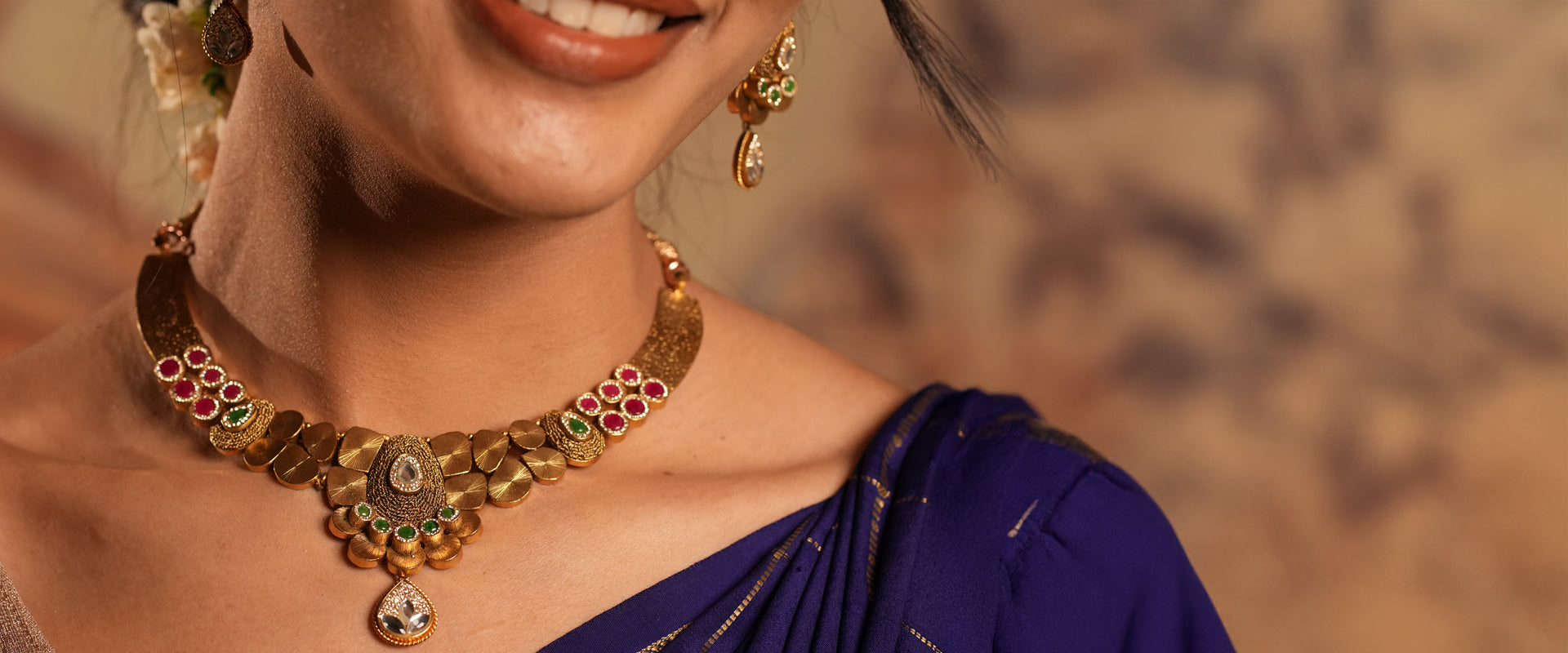 Buy Turkish Necklaces | 925 Sterling Silver Sets Online from Vilva Jewels